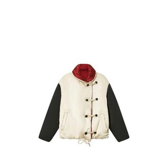 Isabel Marant Manteau puffy Bleza en satin soie