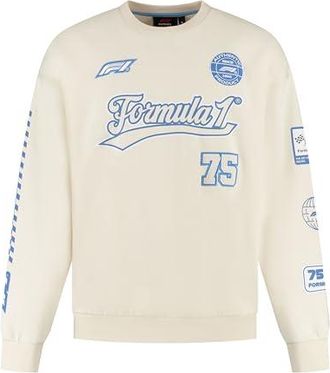 Formel 1 Sweatshirt Graphique H&eacute;ritage Beige - Taille : XL