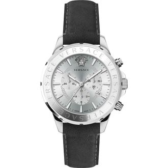 Versace Homme, Accessoires, Noir, Taille: ONE Size Chronograph Signature 44mm