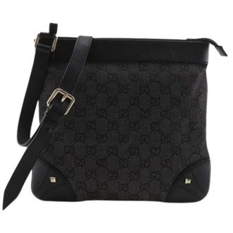 Gucci Sac bandouli&egrave;re en toile GG Pre-owned - Femme - Pre-owned - Noir - Taille: ONE Size