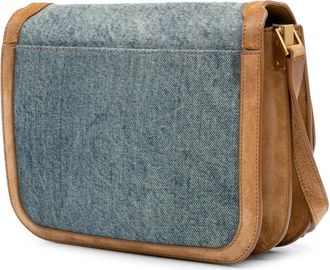 Saint Laurent Hobo Bags - Medium Denim Solferino Crossbody - Gr. unisize - in Blau - f&uuml;r Damen