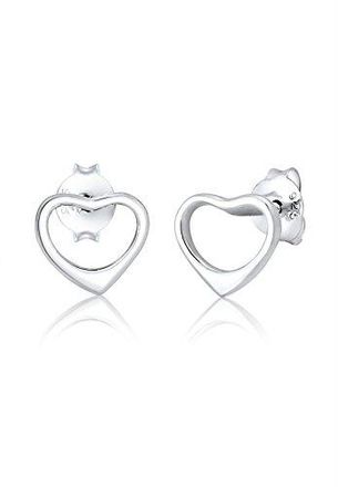 Elli Coeur Amour Attachement 925 Argent