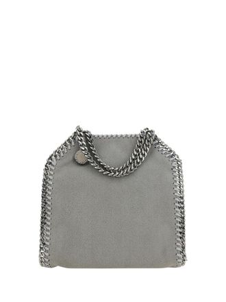 Stella McCartney Womens Handbag Tiny Shaggy Light Grey Polyester Handbags Hand Bags