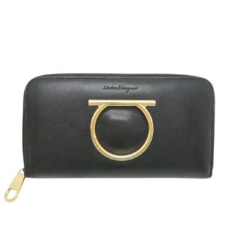 Ferragamo Portefeuille long (bi-pli) doccasion - Femme - Pre-owned - Noir - Taille: ONE Size