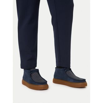 Clarks Schn&uuml;rschuhe Clarks Torhill Hi 26183427 Dunkelblau