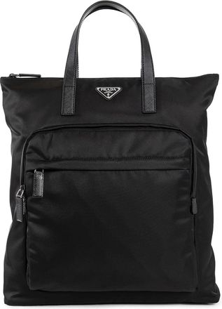 Prada Re-Nylon and Saffiano Leather Tote Bag
