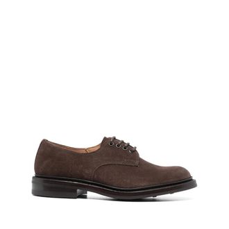 Trickers Homme, Chaussures, Brun, Taille: 43 1/2 EU Derbies en Daim Marron Foncé
