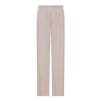 Emporio Armani Femme, Pantalons, Rose, Taille: 44 FR Gathered Wide-leg Pantalons