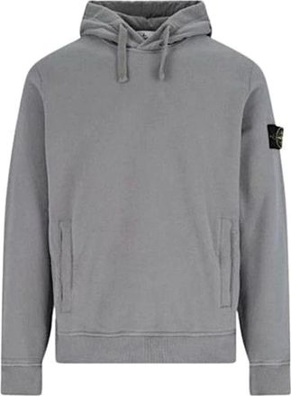 Stone Island Homme, Sweatshirts et sweats &agrave; capuche, Gris, Taille: S Felpa