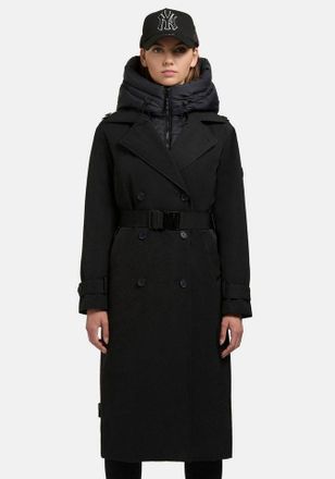 Khujo Trenchcoat Elena-YM Warmer Wintermantel mit doppelter Knopfleiste