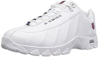 K-Swiss Court Palissades Baskets pour homme, blanc, gris, M, 45 EU