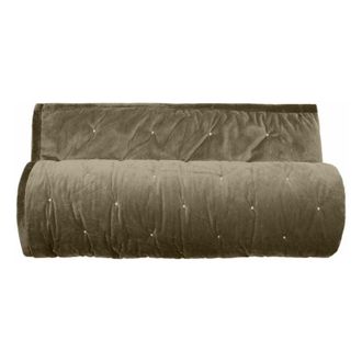 Vent du Sud Vent Du Sud - Couvre lit velours matelass&eacute; surpiqu&eacute; Gipsy toutes dimensions Gipsy Olive - 240 x 260 cm pour lit King Size
