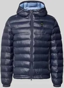 Blauer Steppjacke mit Zweiwege-Rei&szlig;verschluss Modell CHARLES