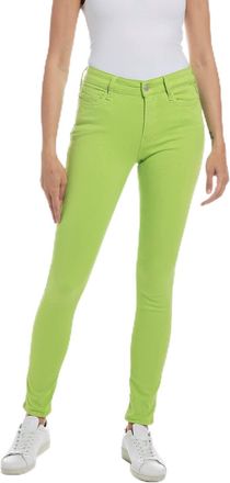 Replay Damen Jeans Luzien Skinny-Fit Hyperflex Colour X-Lite mit Stretch, Apple Green 675 (Grün), 29W / 28L