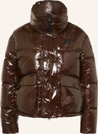 Blauer Daunenjacke Clare braun