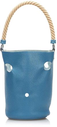Herm&egrave;s Hobo Bags - Clemence Mangeoire Bucket PM - Gr. unisize - in Blau - f&uuml;r Damen