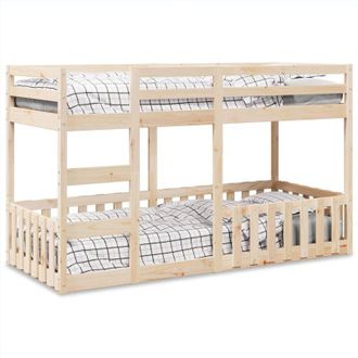 vidaXL Vidaxl - Lit superpos&eacute; 80x200 cm Bois de pin massif