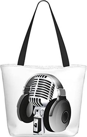 AOOEDM Microphones et casques Sac de shopping pour femme 33 x 28 x 17 cm. Le cadeau parfait pour la Saint-Valentin. Cest de la Saint-Valentin pour maman, fil