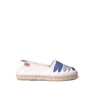 Toni Pons Damen-Espadrille aus Baumwollstoff - Rose - Blau, 35 EU
