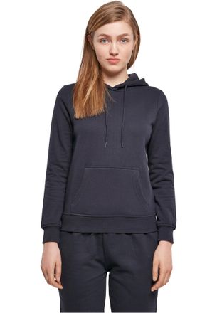 Build Your Brand Ladies Basic Hoody Navy 5XL