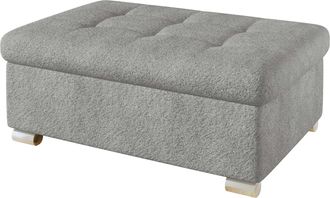 Mirjan24 Hocker Niko groß Sitzhocker Polsterhocker Sitzbank Fußbank Pouf Farbauswahl (Coral 75)