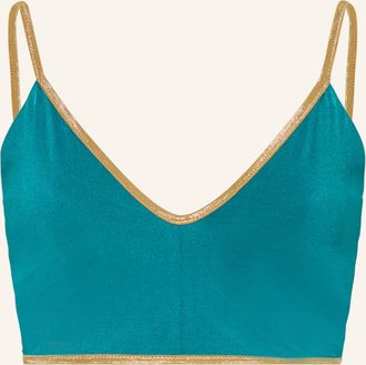 Mymarini Mymarini Bustier-Bikini-Top Vacation Top Shine Zum Wenden Mit Uv-Schutz 50+ gruen