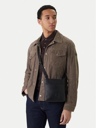 Calvin Klein Umh&auml;ngetasche Bold Ck Flatpack LV04D3344G Schwarz