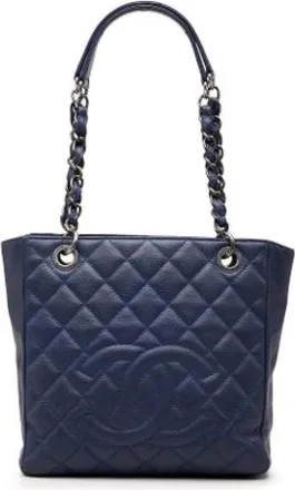 Chanel Pre-owned Petite Shopping Tote - Femme - Pre-owned - Bleu - Taille: ONE Size