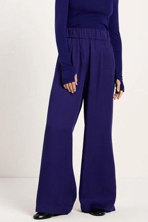 Lanius Lanius Damen vegan Hose Mit Weitem Bein Violett
