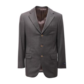 Burberry 1500/008 A5330 Nadelstreifen Wollanzug - - Jackets - Herren - Grau - S