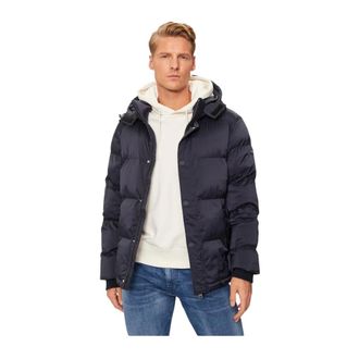 Guess Homme, Vestes, Bleu, Taille: S Doudoune &agrave; capuche