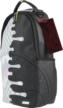 Sprayground CREAM CHECK UNFINISHED SHARK DLXSV BACKPACK