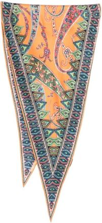 Etro Femme, Accessoires, Multicolore, Taille: ONE Size Foulard en soie &agrave; motifs