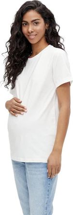 Mama Licious Damen Mleva S/S Jersey Top A. Noos T Shirt, Optical Snow, S EU