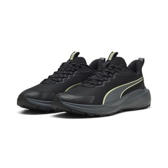 Puma Puma Skyrocket Lite Trail Adult Unisex Stra&szlig;en-Laufschuh, Black-COOL Dark Gray-Apple Spritz, 36