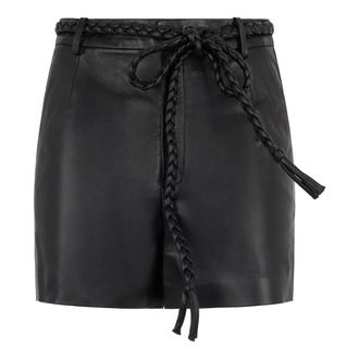 Red Valentino Leather Shorts - - Shorts - Damen - Schwarzk - XS