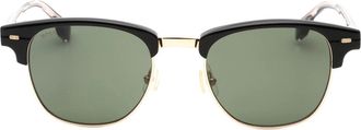 HUGO BOSS 1381 02M2 QT Sonnenbrille f&uuml;r Herren (Schwarz/Gold/Gr&uuml;n)