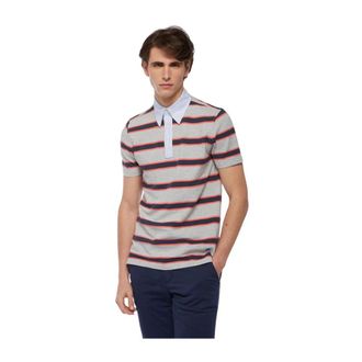 Brooks Brothers Rugby Gestreiftes Piqu&eacute;-Polohemd - - Tops - Herren - Mehrfarbig - S