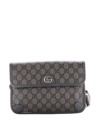 Gucci sac banane Ophidia Flap en toile GG - Gris