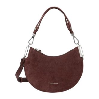 Coccinelle Sac bandouli&egrave;re en daim Sunup - Femme - Sacs - Brun - Taille: ONE Size