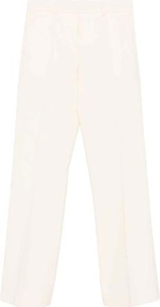 Alberto Biani Femme, Pantalons, Blanc, Taille: 42 FR Pantalon &Eacute;vas&eacute; en Laine