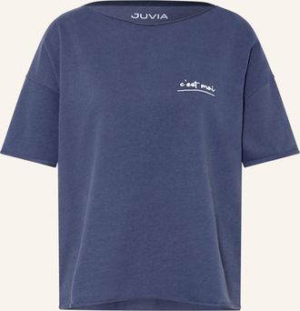 Juvia Sweatshirt Kaya Mit 3/4-Arm blau