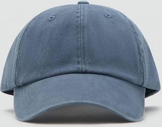 Mango Casquette unie en coton bleu - Femme - Taille unique - MANGO