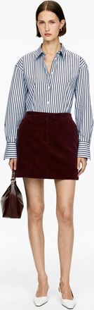 Arket Minirock Aus Cord -Rot