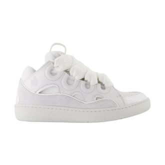 Lanvin Wei&szlig;e Synthetische Curb Sneakers Multicolor - - Shoes - Damen - Wei&szlig; - 42 EU