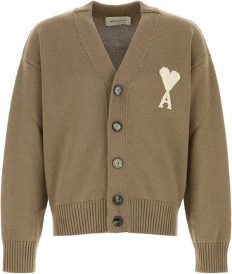 Ami Homme, Pulls, Beige, Taille: L De Coeur Cardigan