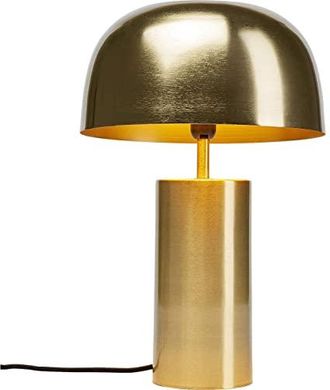 Kare Design Design Tischlampe Loungy Gold, Pilzform, Pilzlampen, Desk Lamp, Tischleuchte, Stahlgestell, Dekoleuchte, Office Lampe, Nachttischlampe, Schreibtischla