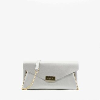 Valentino Handbags Umh&auml;ngetasche VALENTINO BAGS POCHETTE ARPIE, Damen, Gr. B/H/T: 27,5cm x 14,5cm x 2,5cm, silberfarben, Lederimitat, Taschen Umh&auml;ngetasche, Damen Schult