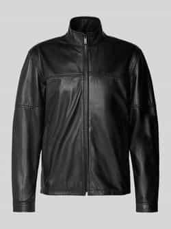 Strellson Regular Fit Lederjacke aus Lammnappa Modell JIMMY-S