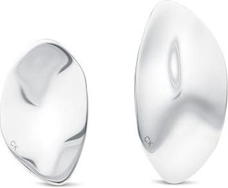 Calvin Klein CKJ Femmes Stud Earrings, Silver, One Size